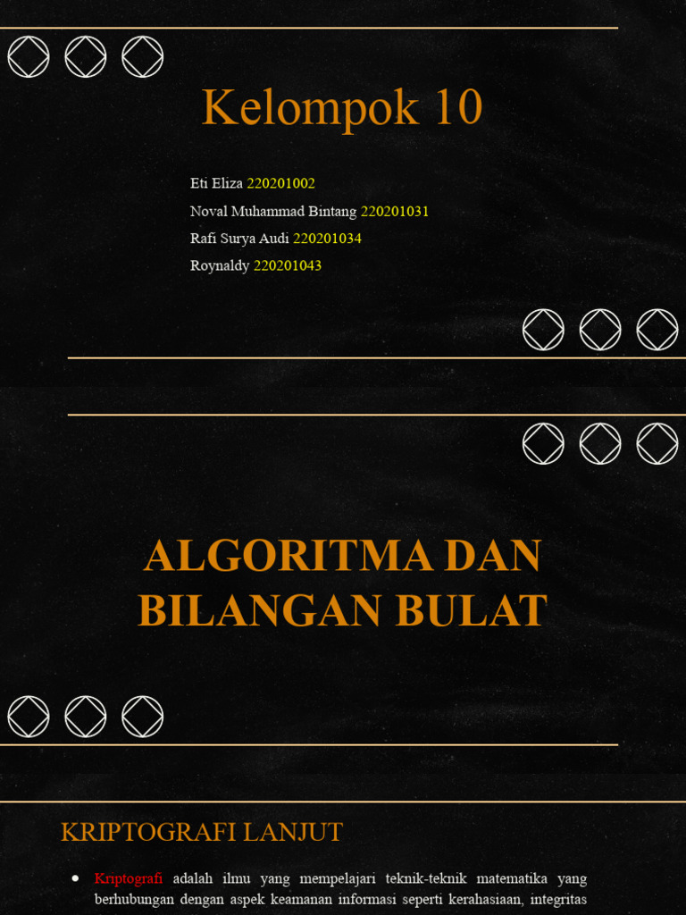 Kelompok 10 Algoritma Dan Bilangan Bulat | PDF