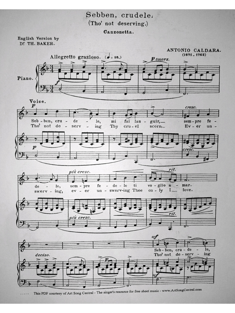 Sebben Crudele | PDF