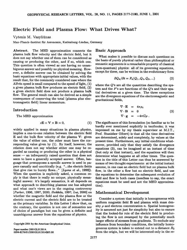 Geophysical Research Letters - 2001 - Vasyli Nas - Electric Field and Plasma Flow What Drives ...