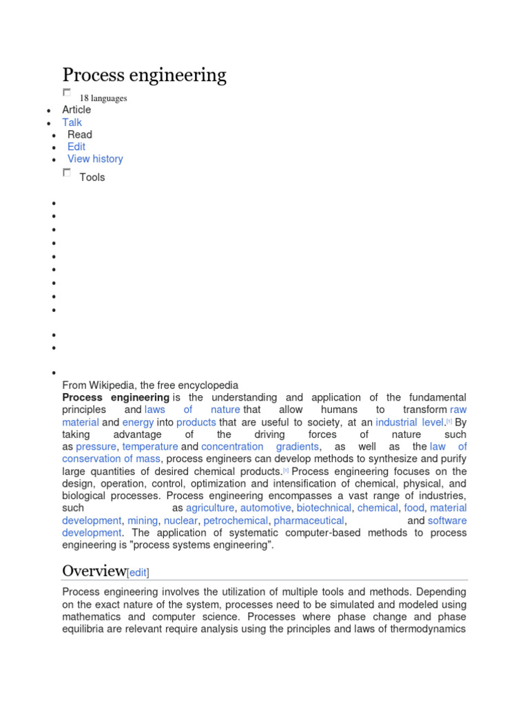 Process Engineering | PDF | Chemical Engineering | Process Engineering
