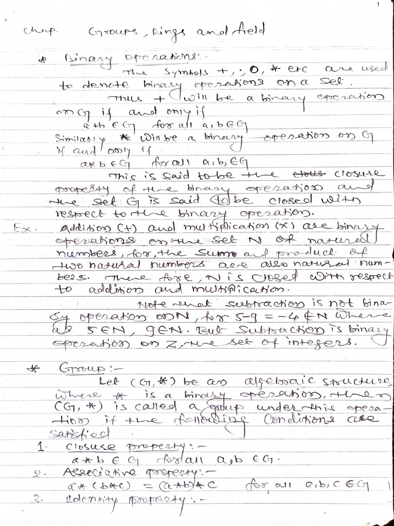 Chap.6. Algebric Structure | PDF | Mathematical Relations | Abstract ...