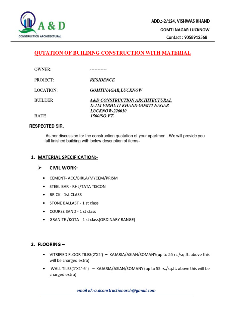 Building Civil Construction Lucknow | PDF | Building Technology | Civil Engineering