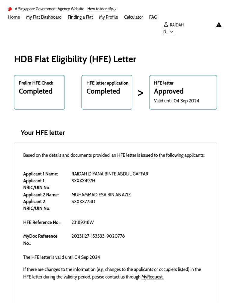 HDB _ Apply for HDB Flat Eligibility (HFE) Letter | PDF | Loans | Business