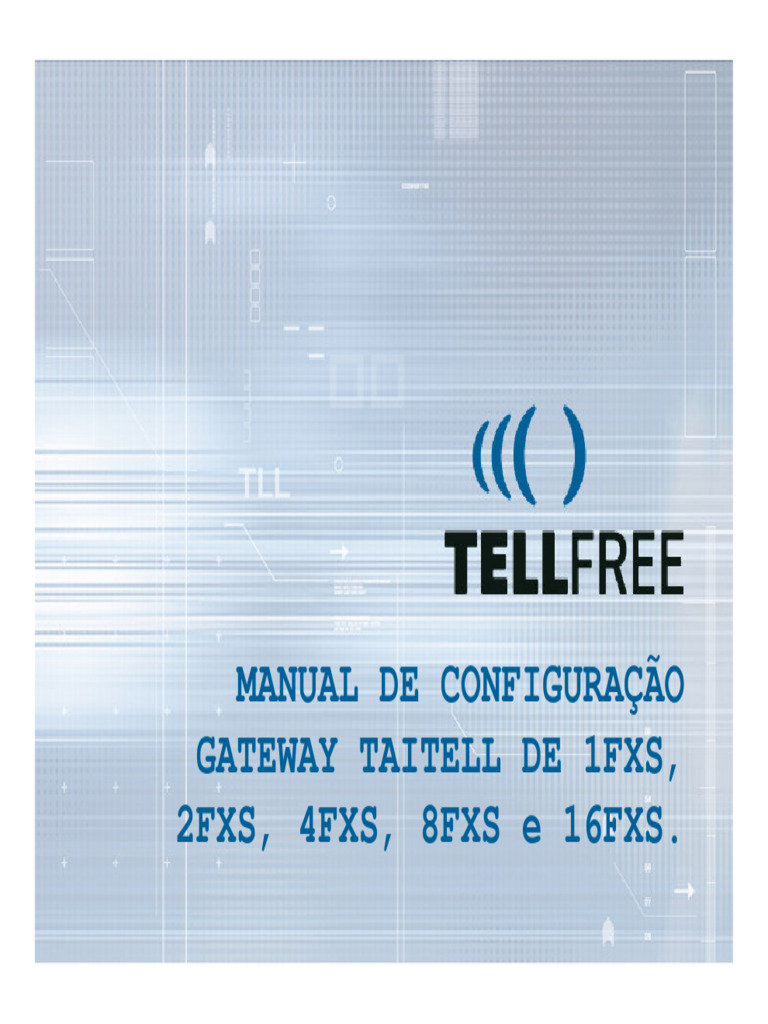 Configurar Gateway | PDF | Voz sobre IP (VoIP) | Rede de computadores