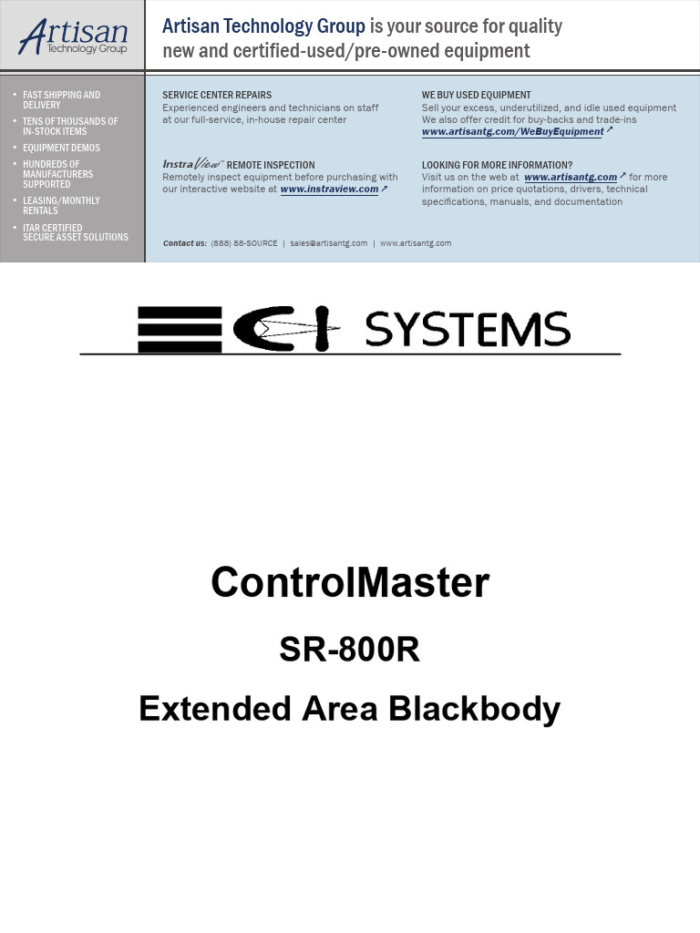 Controlmaster sr800r | PDF | Instrumentation | Calibration