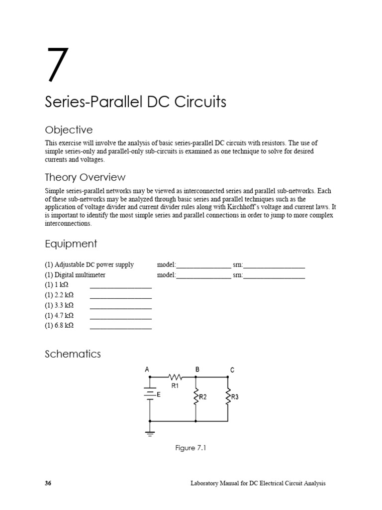 Lab 11 | PDF | Electrical Network | Series And Parallel Circuits