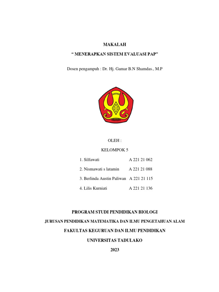 MAKALAH Evaluasi | PDF