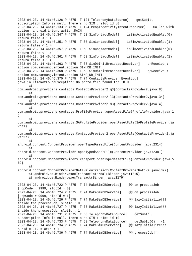 0 Dumpacore 3rd Com - Samsung.android - App.contacts | PDF | Java (Programming Language ...