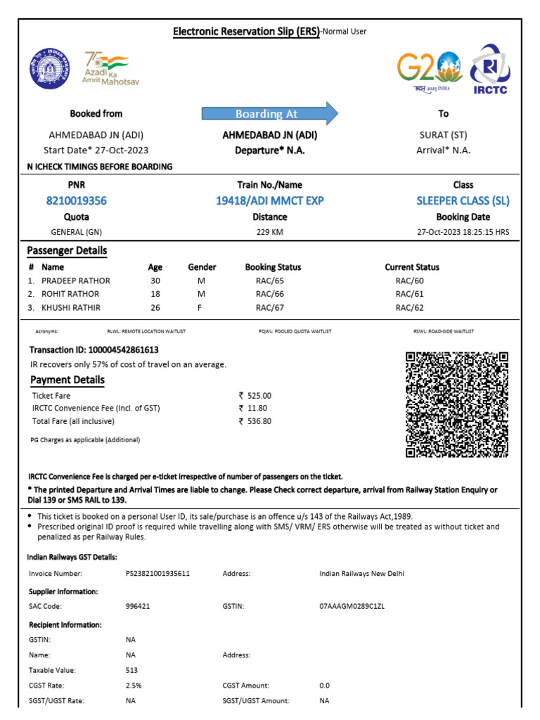 Irctc Text | PDF | Identity Document