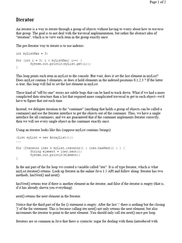 Iterator Pdf Algorithms And Data Structures Computer Programming