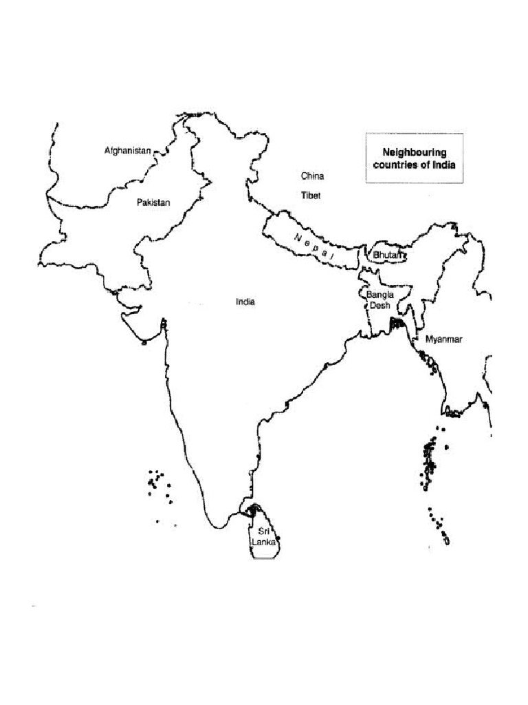 Political Map of South Asia | PDF