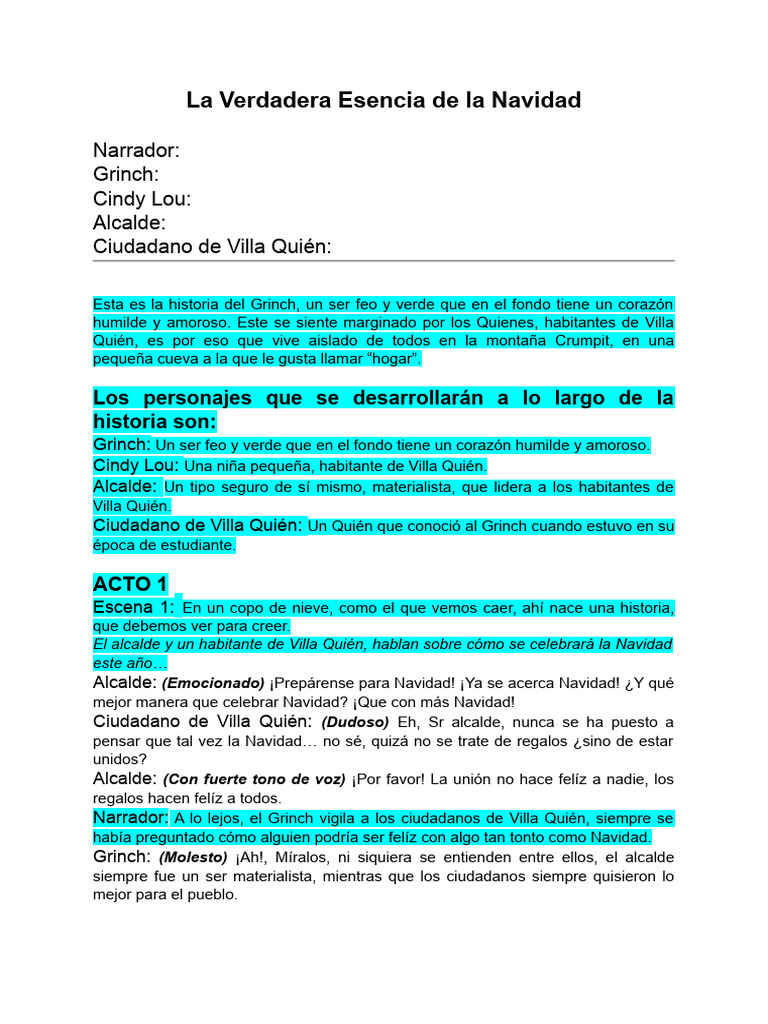 La Verdadera Esencia de La Navidad | PDF | Navidad | Dr. Seuss