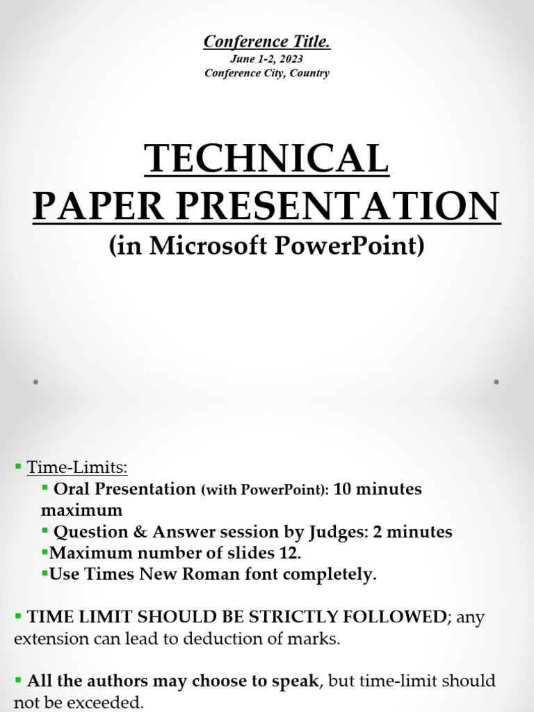 Sample_Paper_Presentation | PDF | Hypothesis | Abstract (Summary)