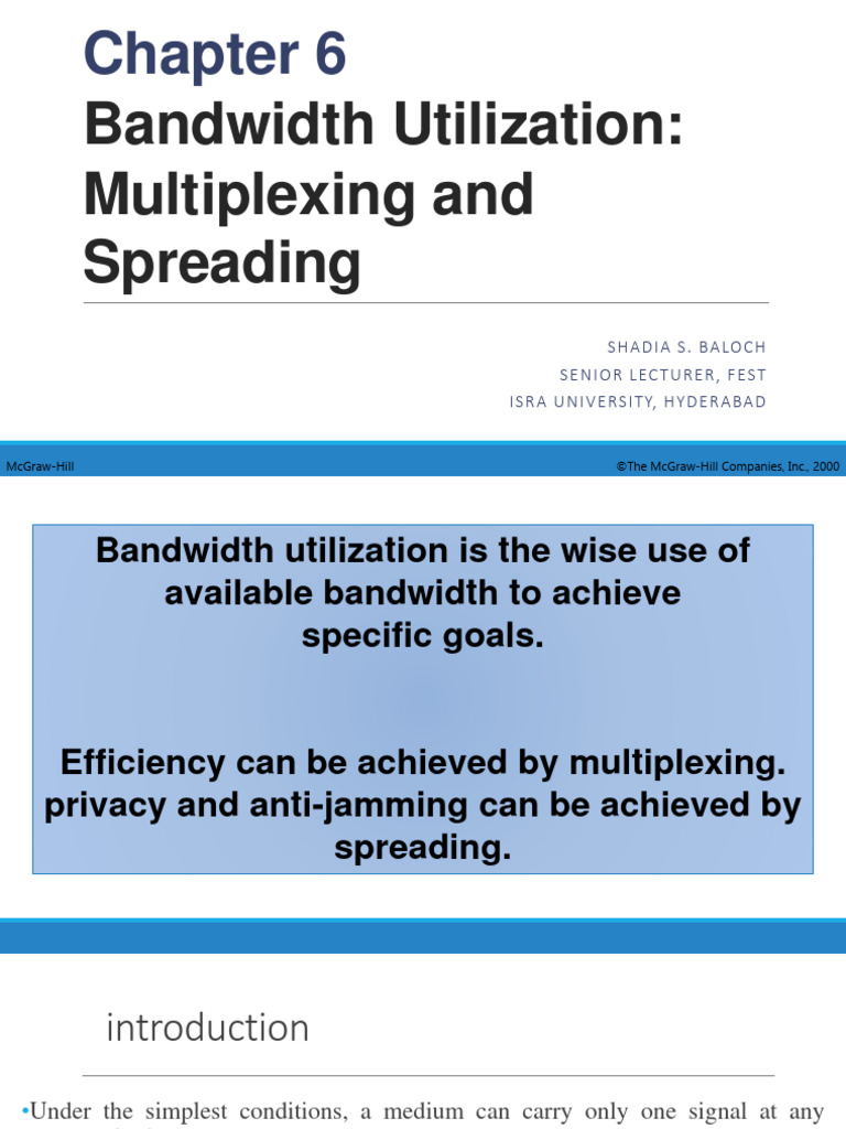 Chapter 6-1 | Download Free PDF | Multiplexing | Wavelength Division Multiplexing