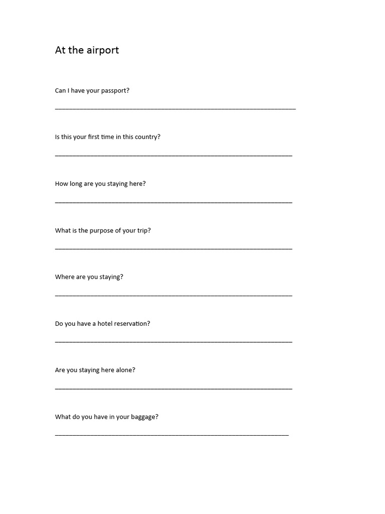 At The Airport | PDF