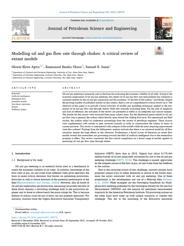 Flow Rate Prediction Model 2021 | PDF | Regression Analysis | Flow Measurement