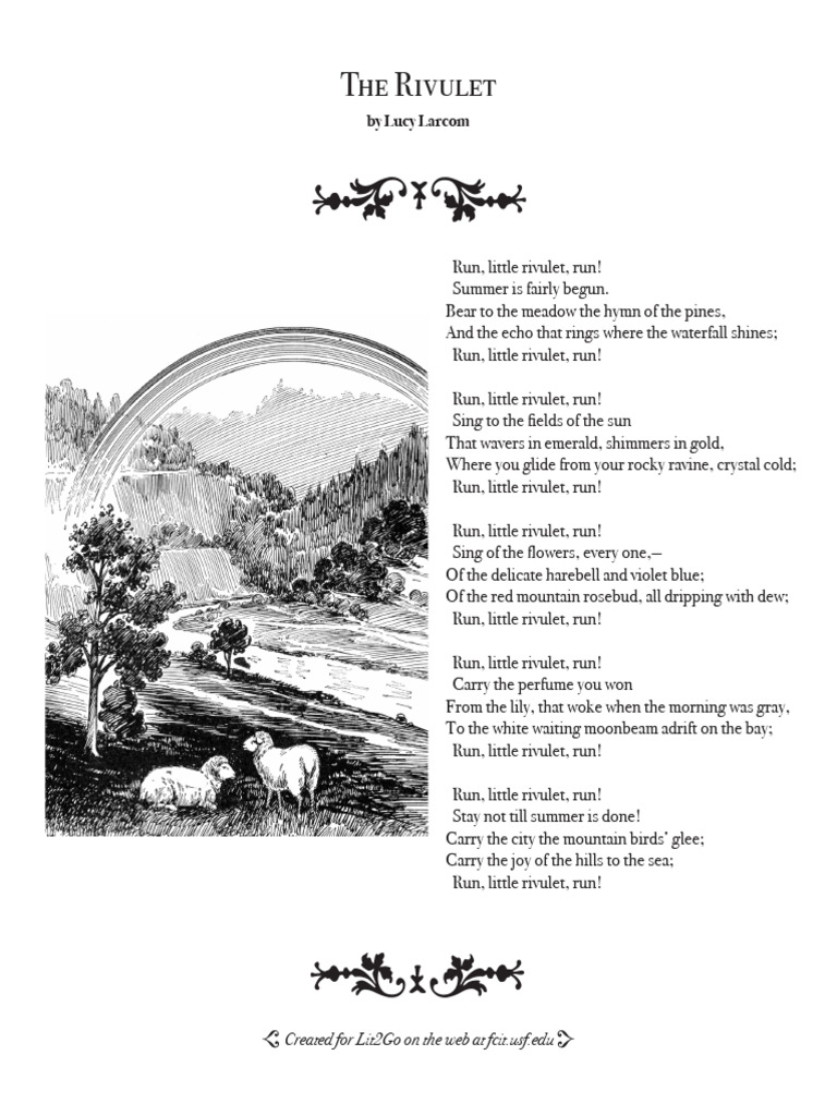 The-Rivulet (Poem) | PDF | Art | Poetry