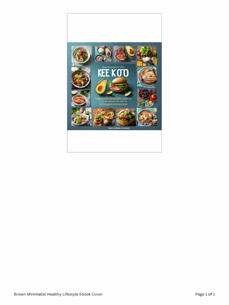 Brown Minimalist Healthy Lifestyle Ebook Cover | PDF