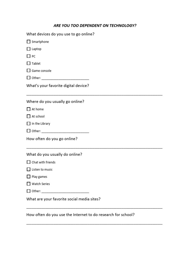 Are You Too Dependent On Technology | PDF Are You Too Dependent On Technology | PDF
