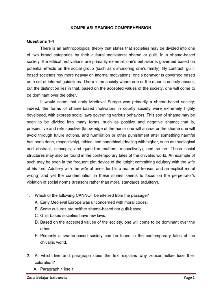 Kompilasi Reading Comprehension | PDF | Copper | Lead