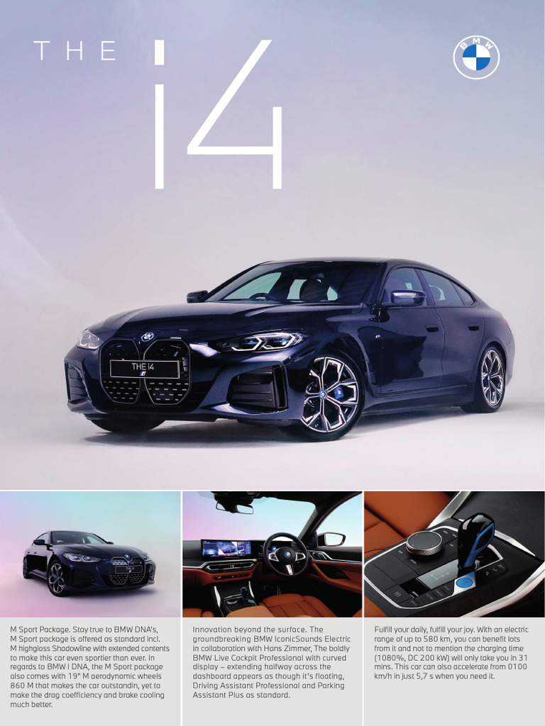 Spec Card - I4 Edrive40 M Sport | PDF | Motor Vehicle | Product ...