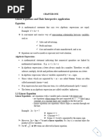 Chapter 1 Linear Equations n Their Interpretative Applications | PDF ...