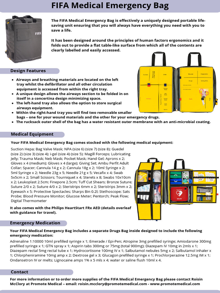FIFA Bag & AED Factsheet | PDF