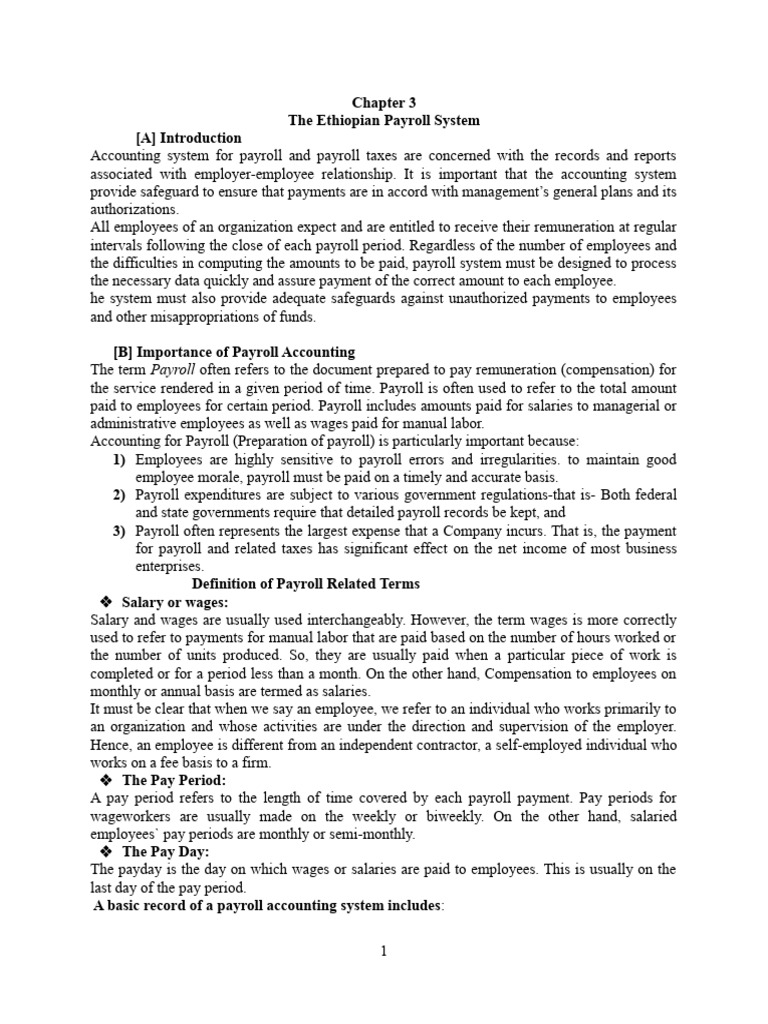 Ch 3 Payroll Pdf Payroll Tax Payroll