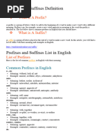 SAT Roots, Prefixes, & Suffixes Guide | PDF | Language Arts & Discipline