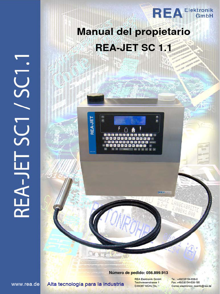 Manual Rea - Jet SC Esp | PDF | Impresora (Computación) | Automatización