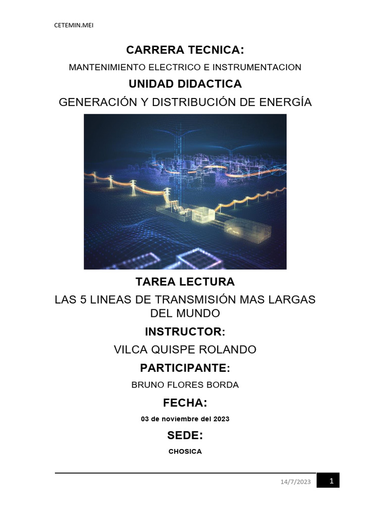 Las 5 Lineas de Transmisión Mas Largas Del Mundo | PDF | Transmisión de energía eléctrica ...