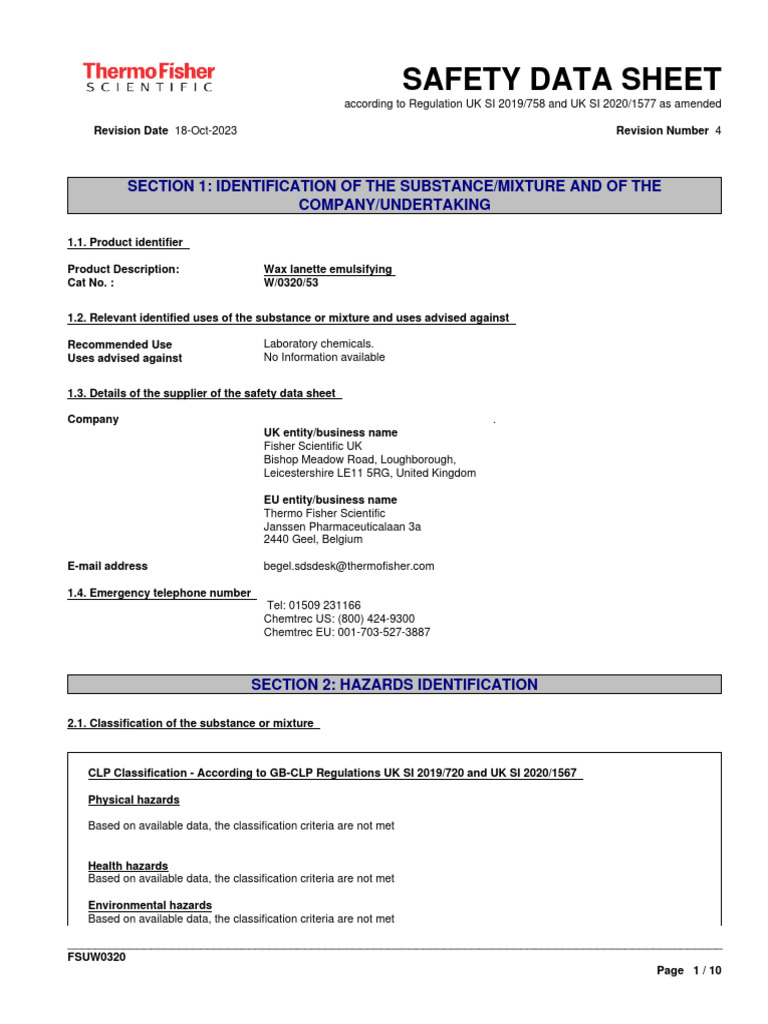wercs | PDF | Dangerous Goods | Personal Protective Equipment