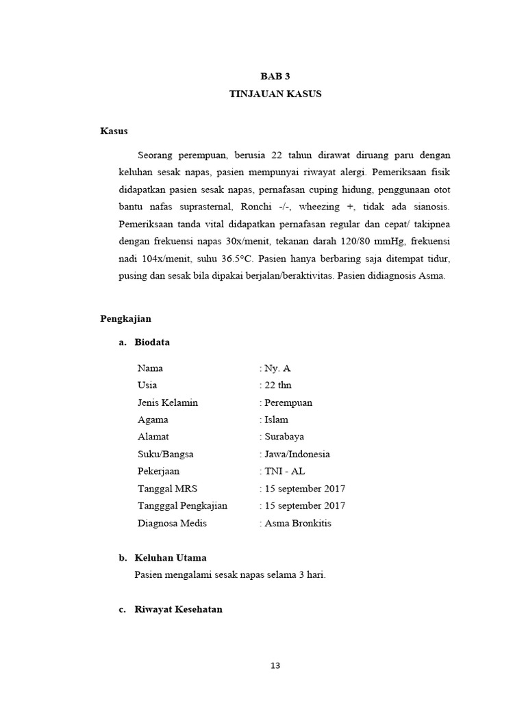 Asma Bronkitis | PDF