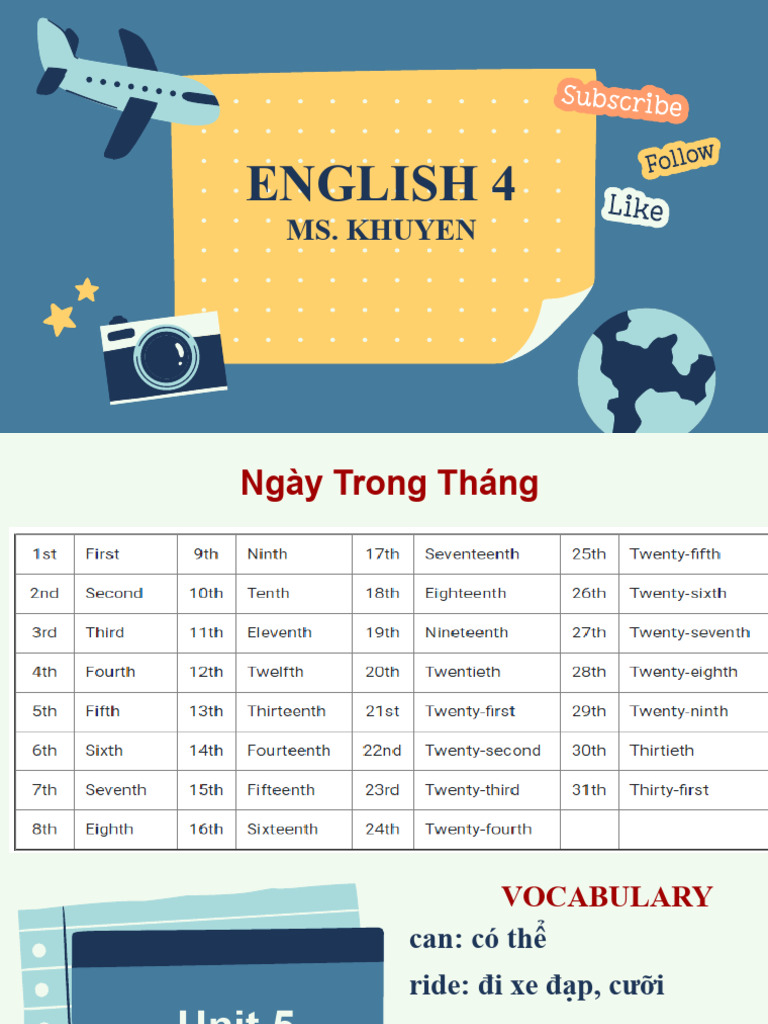 Unit 5 - Can You Swim | PDF