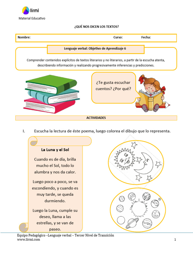 Oa6 - Lenguaje - Verbal - Docx Mañana | PDF
