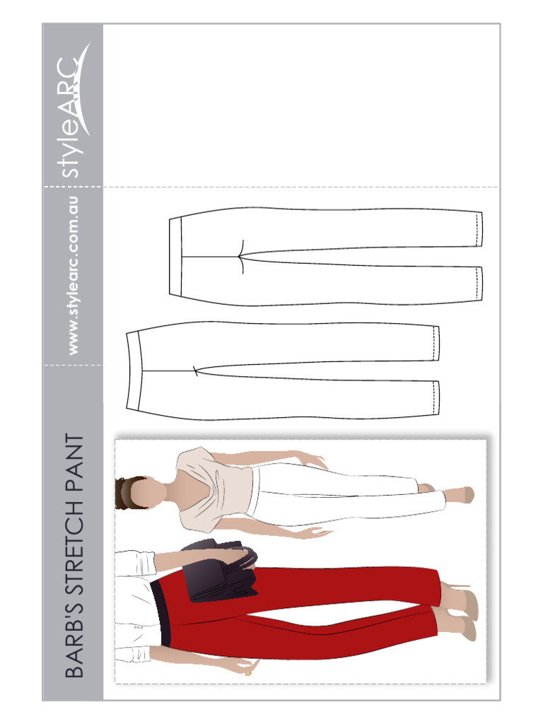 Barbs Stretch Pant Size 8 | PDF | Seam (Sewing) | Fashion