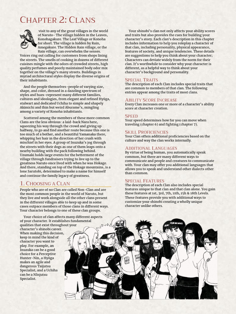 Naruto 5e Full Document 17 | PDF | Odor