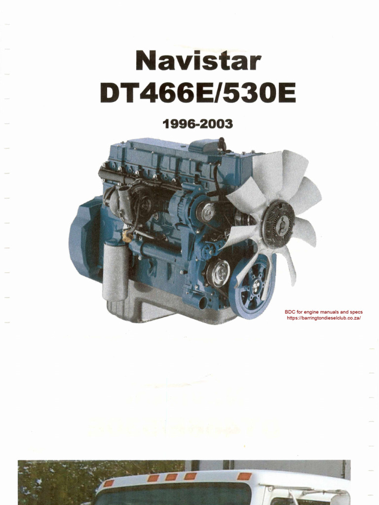 DT466E Engine Maintenance Guide | PDF | Pump | Machines