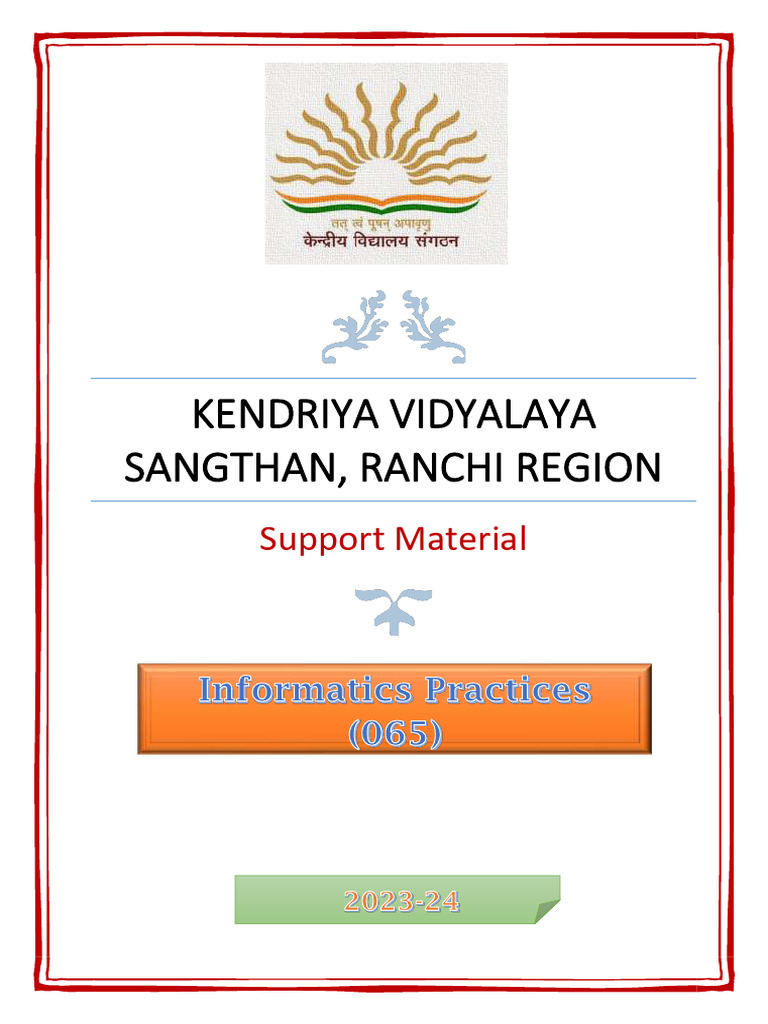 XII IP Support Material 2023-24_Modified_0 | PDF