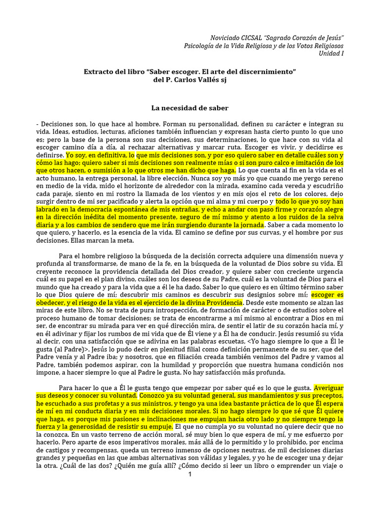 Extracto Libro Saber Escoger | PDF | Dios | Amor