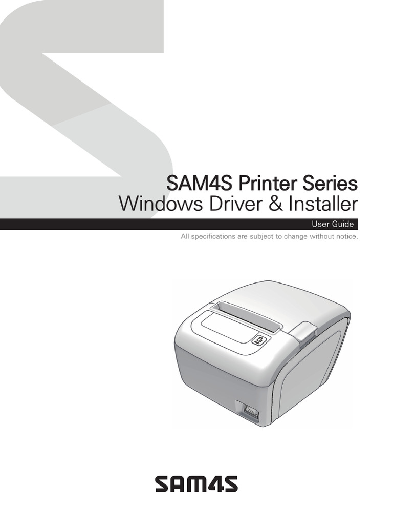 SAM4S Printer Driver Installation Guide | PDF | Microsoft Windows | Printer (Computing)