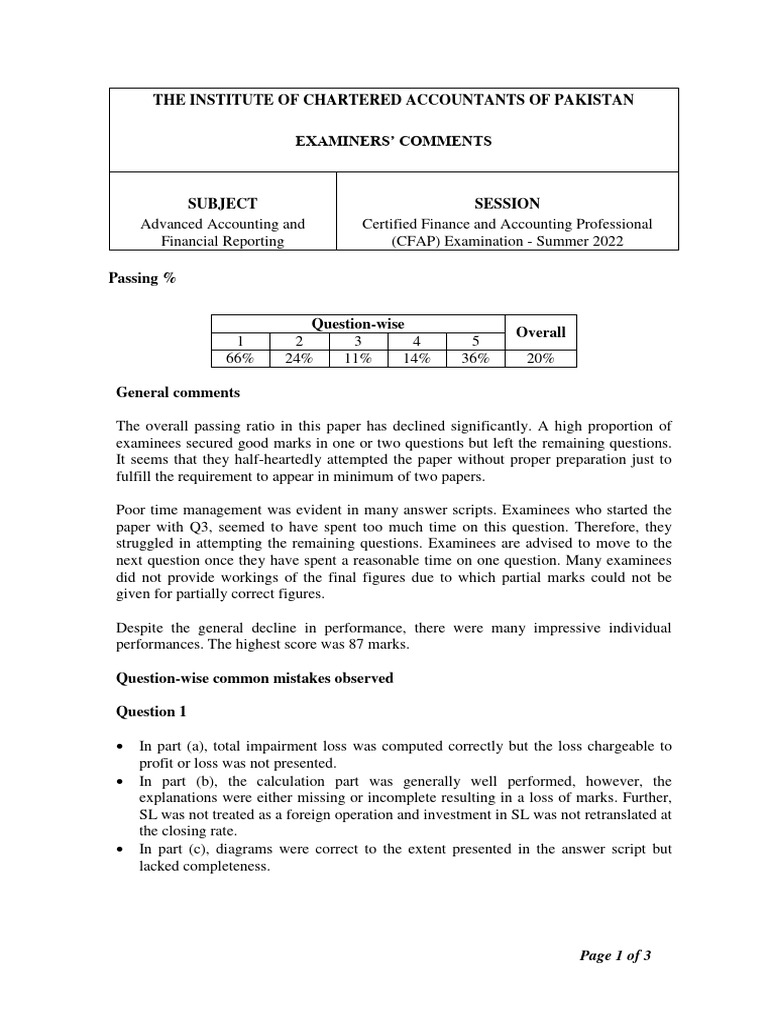 CFAP-1-AAFR-Summer-2022 A | Download Free PDF | Balance Sheet ...