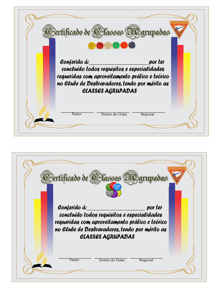 CERTIFICADOS DBV Agrupadas | PDF