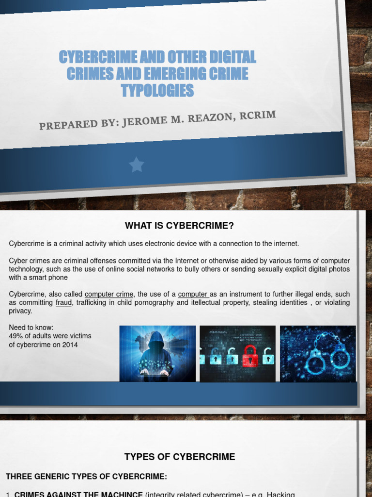 Cdi 311 - Cybercrime | PDF | Cybercrime | Computing