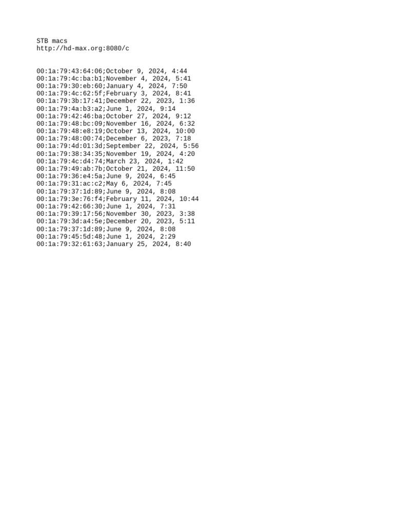 STB macs - hd-max | PDF