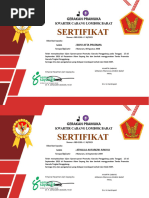 Desain Sertifikat Pramuka Gratis 2 Word Landscape | PDF