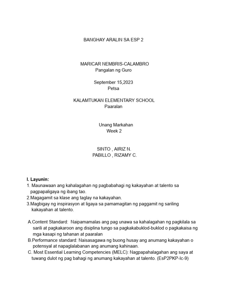 Detailed For ESP DEMO-1 | PDF