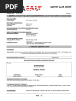 Material Safety Datasheet JIK | PDF | Chlorine | Chemical Substances