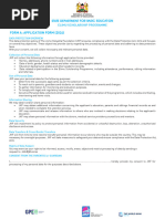 Inuka Disability Scholarship 2024 Application | PDF | Knowledge