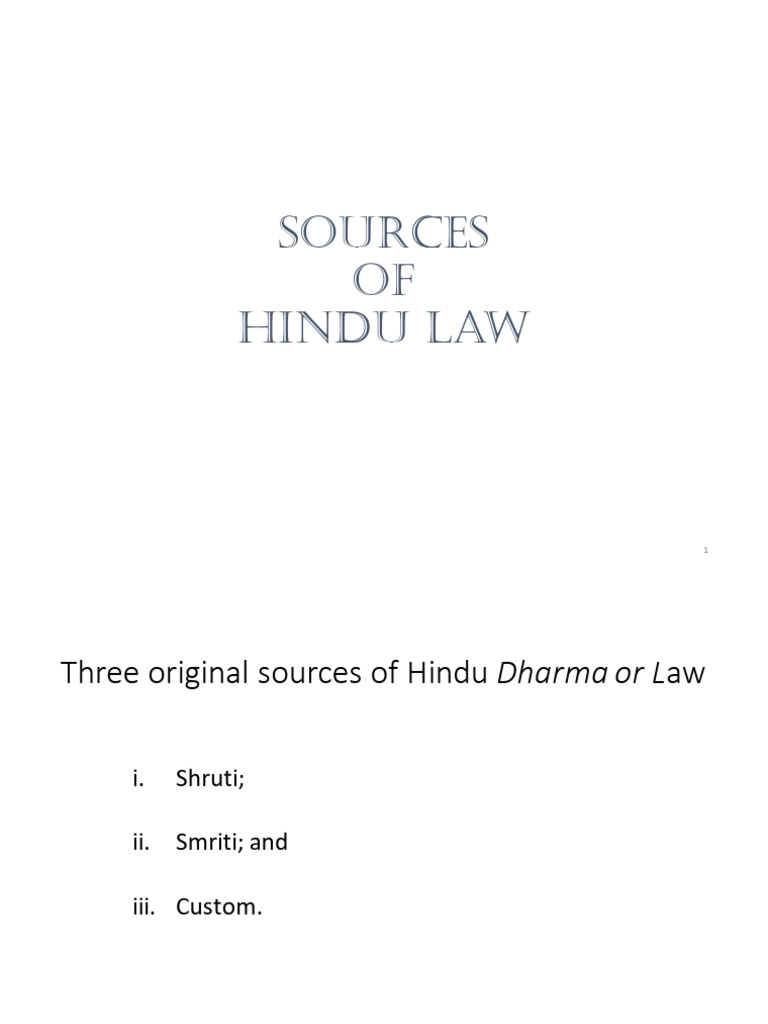 Sources of Hindu Law | PDF | Vedas | Sanskrit Texts
